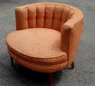 Nicole Wood Interiors: SOLD!!! Mid Century Buttoned Back Bowl Chair!!!!