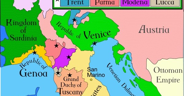 Italy 1796 - Old Italian Map