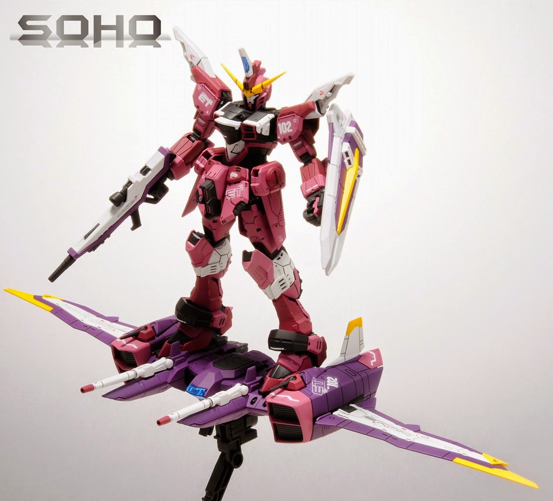 Gundam Family: RG 1/144 ZGMF-X09A Justice Gundam Painted Build
