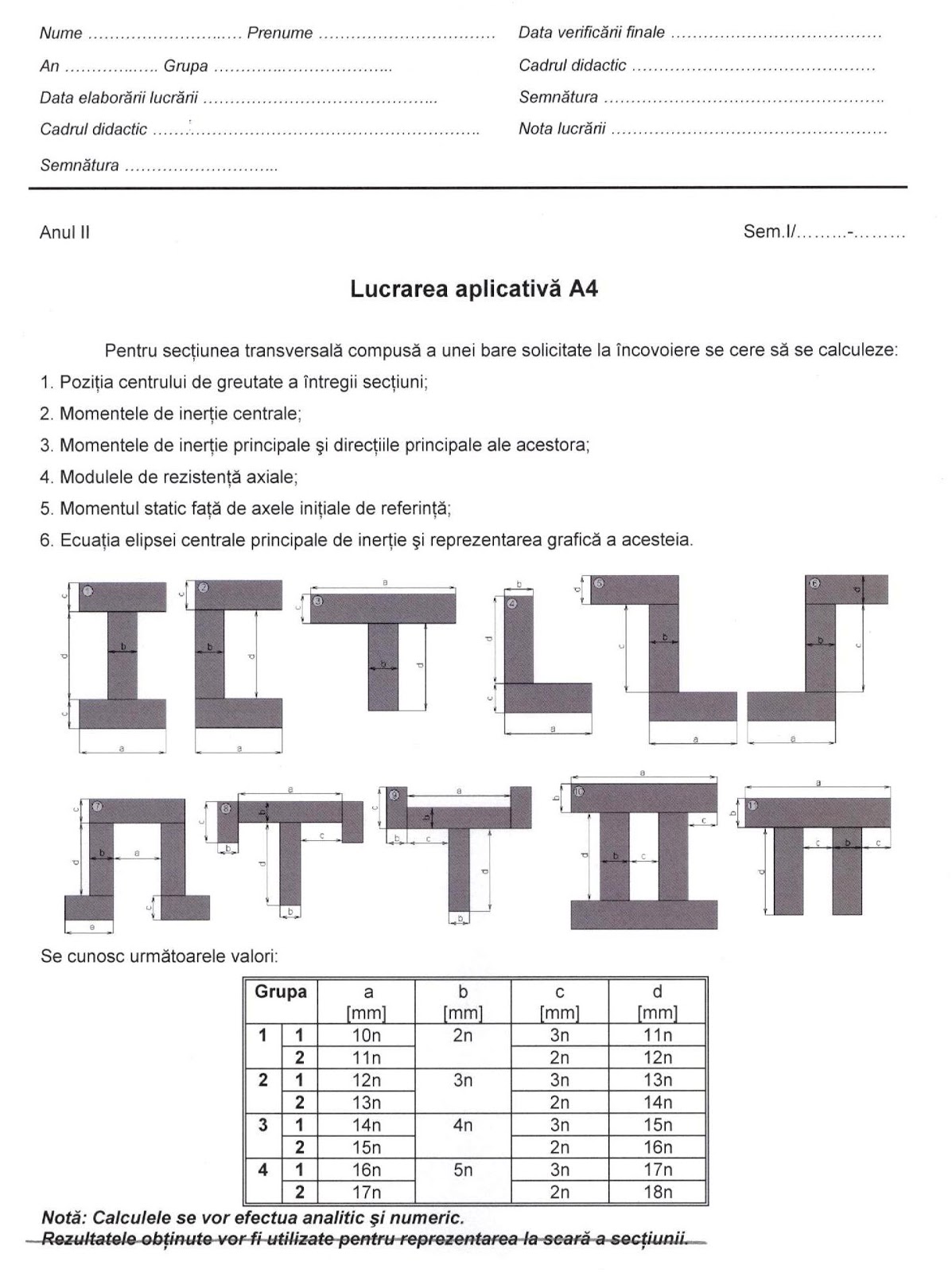 Rezistenta Materialelor - Mechanics of Materials - Résistance des ...