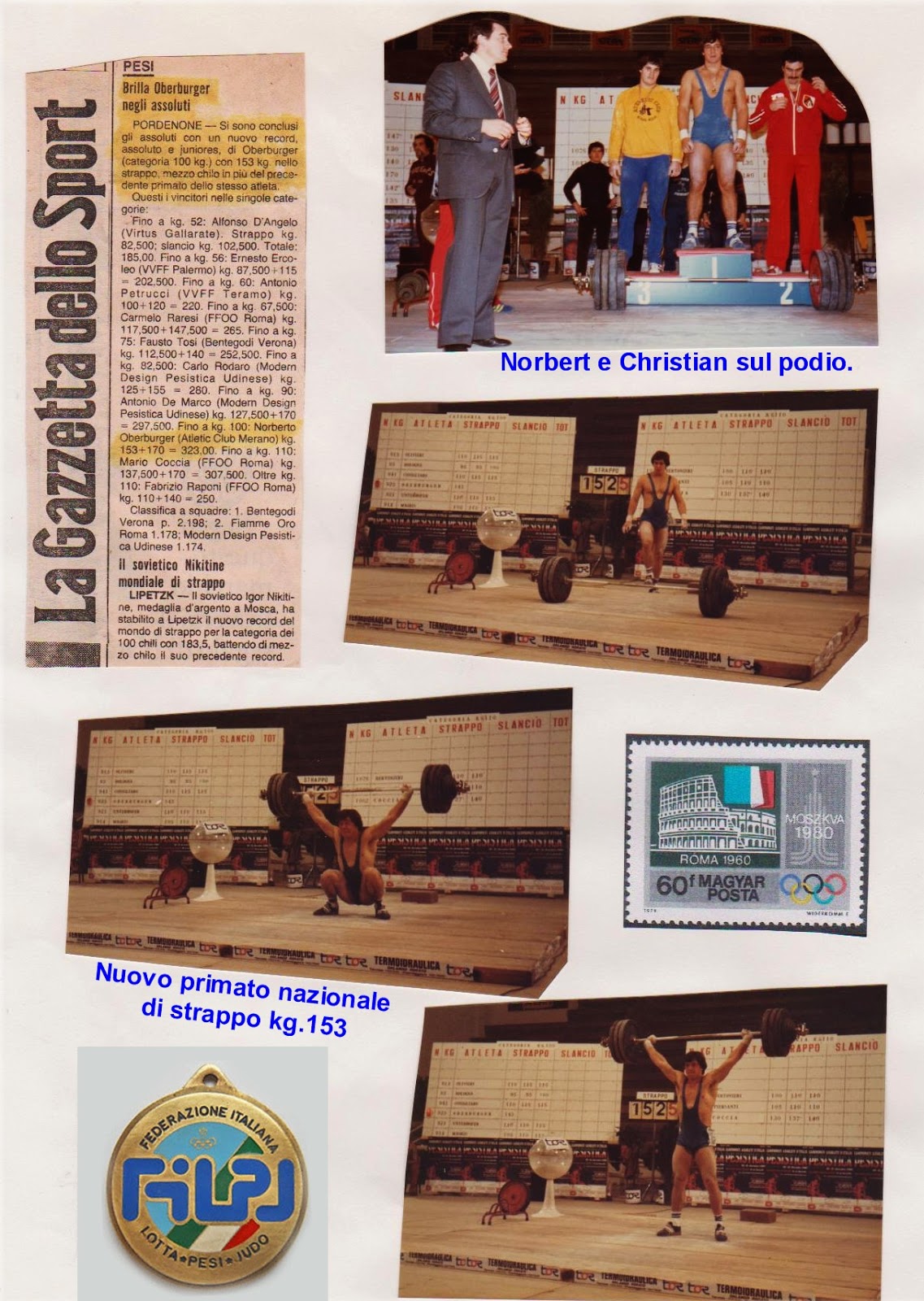 AMARCORD di Giancarlo CONCIN.: Titolo assoluto di Norbert OBERBURGER a ...