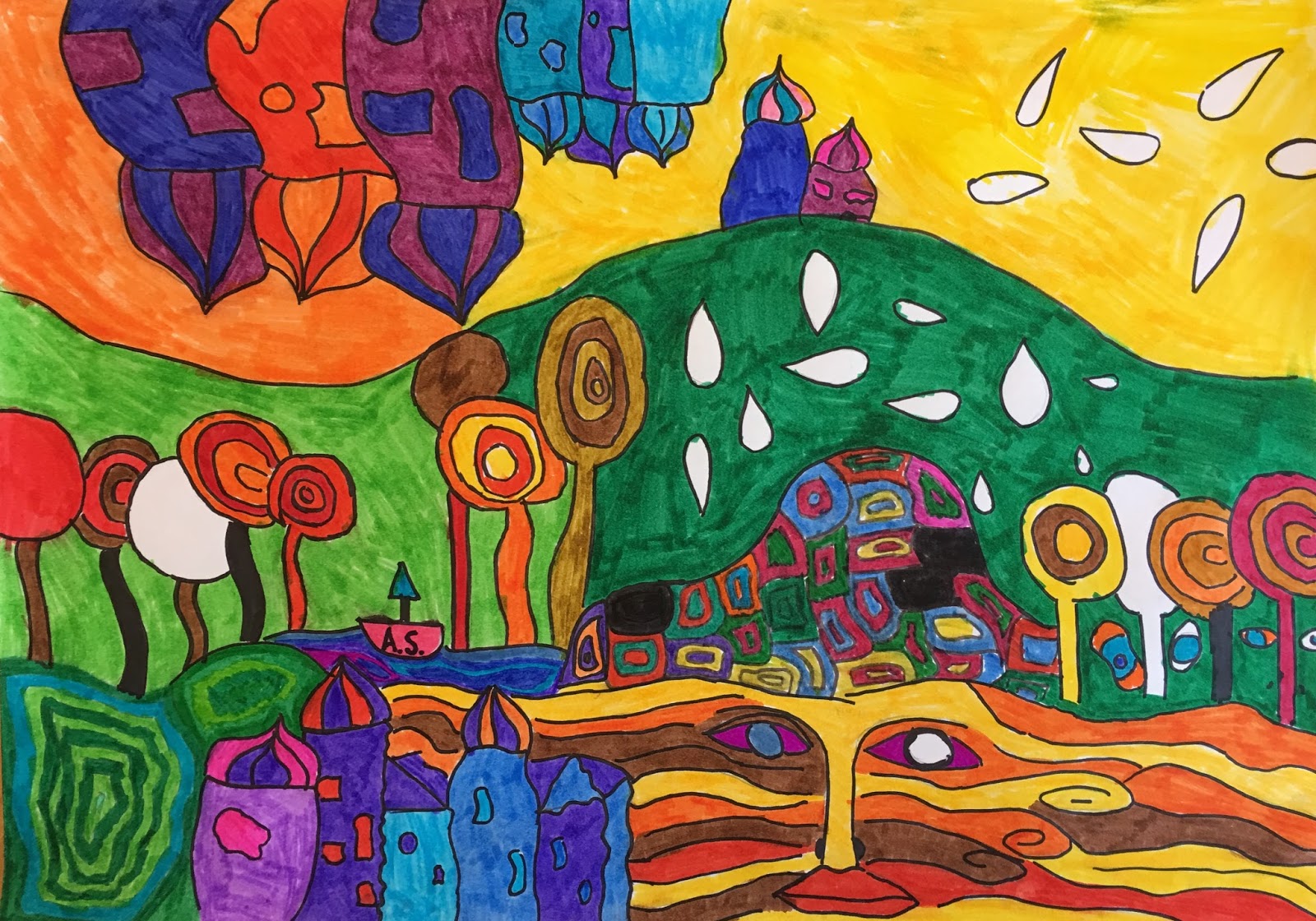 owalo design: Easy Friedrich Hundertwasser Art