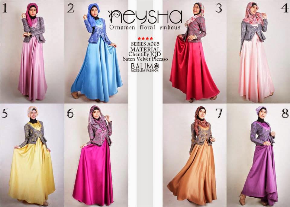 PUSAT GAMIS MODERN: NEYSHA ORNAMENT FLORAL EMBOUS by BALIMO