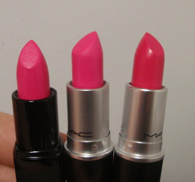 I swatch it, so you don't have to!: MAC Pink Pigeon vs MAC Candy Yum ...