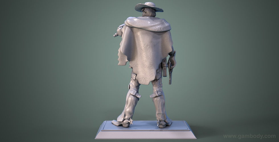 Overwatch - McCree 3D Model | Static Figurine | 3D Printing Designs