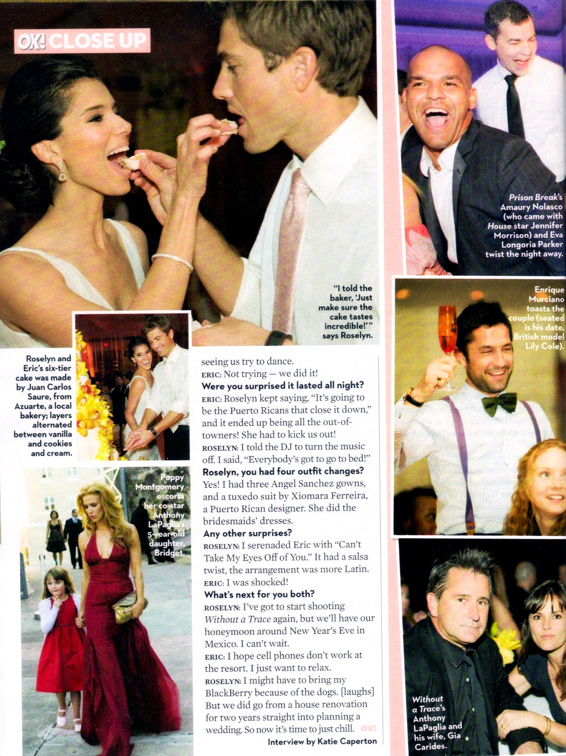 Red Carpet Wedding: Roselyn Sanchez and Eric Winter - Red Carpet Wedding