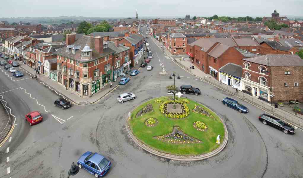 Save Leek Roundabout: Roundabout from memorial