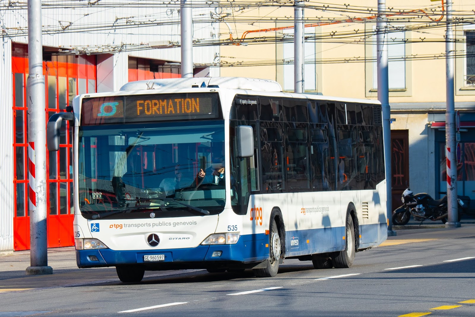 ÖFFENTLICHER VERKEHR: TPG Bus Mercedes Citaro O530 535 > Depot TPG Jonction