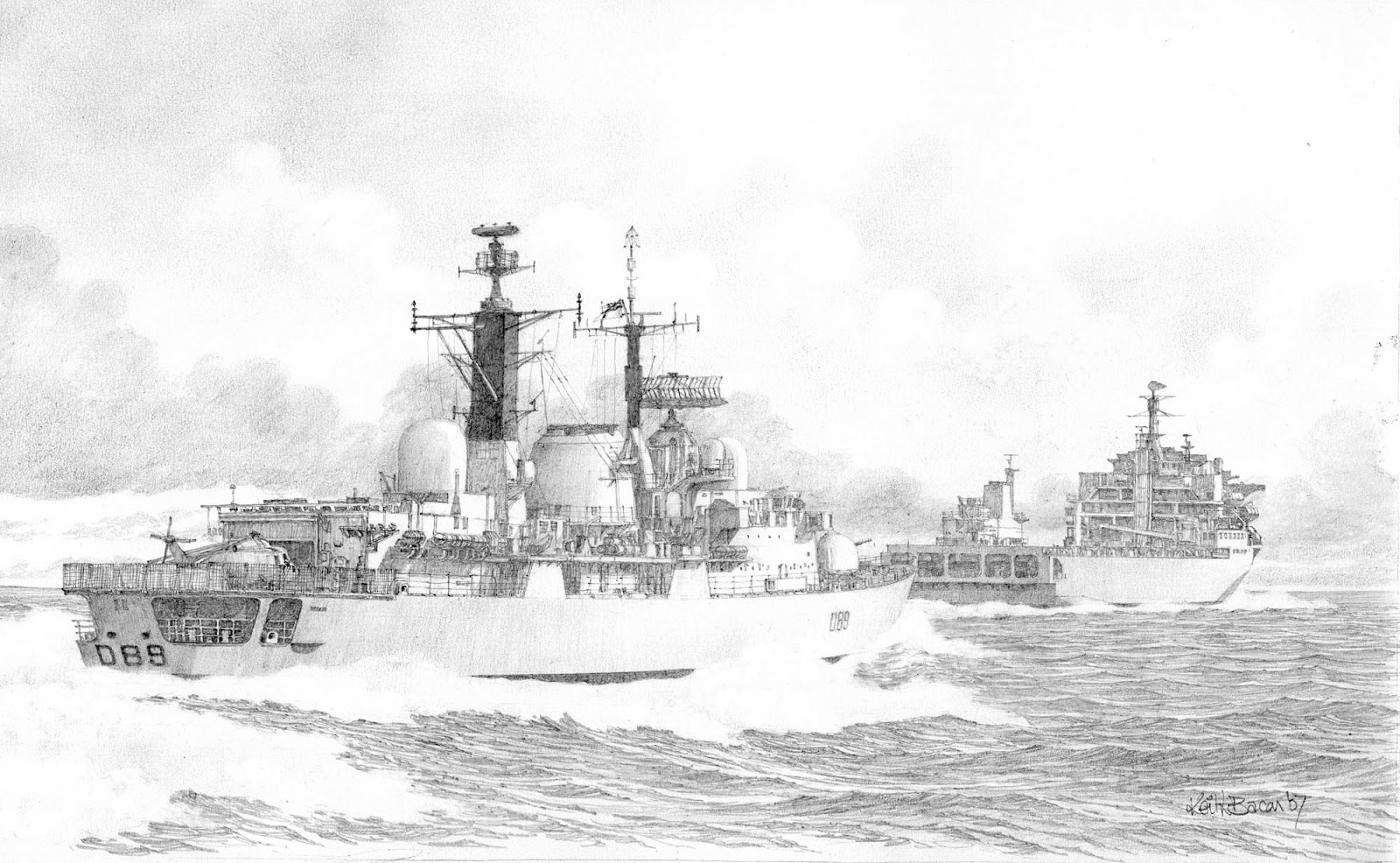 Keith Bacon Naval Artist