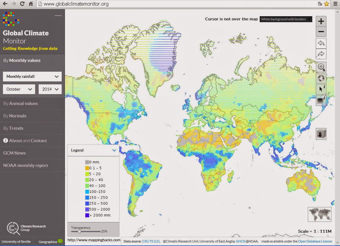 Cartografía Digital: Global Climate Monitor.