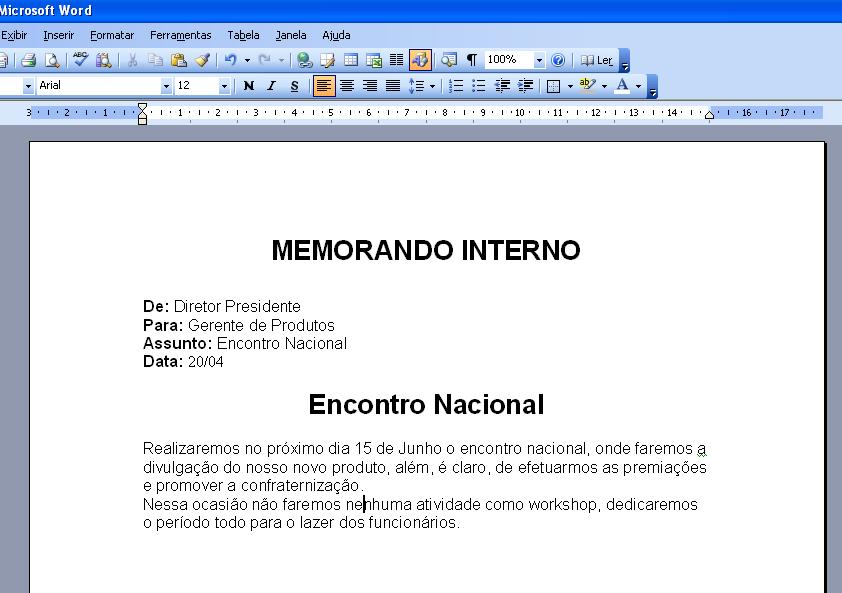 Modelos de memorando - Imagui