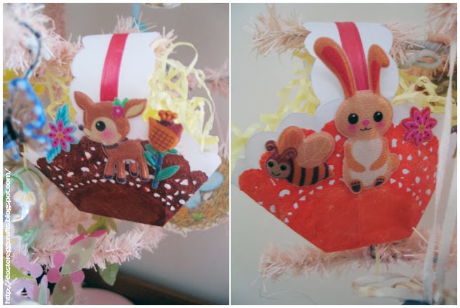 Paper Doily Baskets for Easter | Easter Egg Crafts