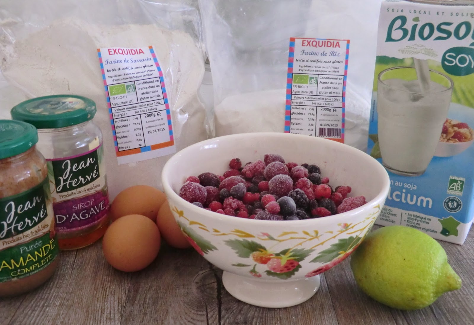 Clafoutis aux fruits rouges et aux farine de riz et farine de sarrasin ...