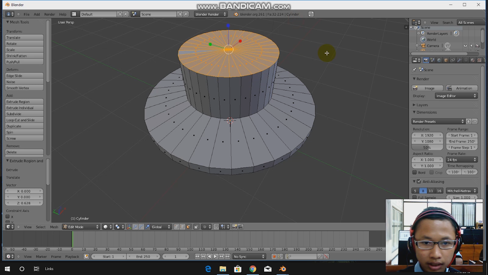 Membuat vas bunga menggunakan blender 3D ~ Fajar Setyawan