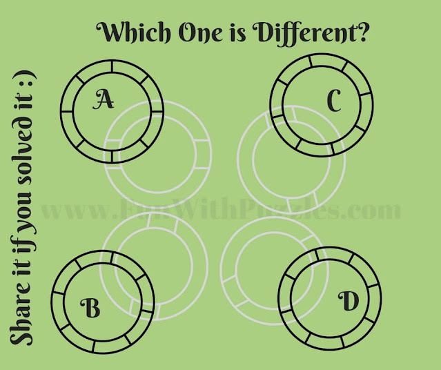 Observation Test: Spot the Odd One Out Picture Puzzle
