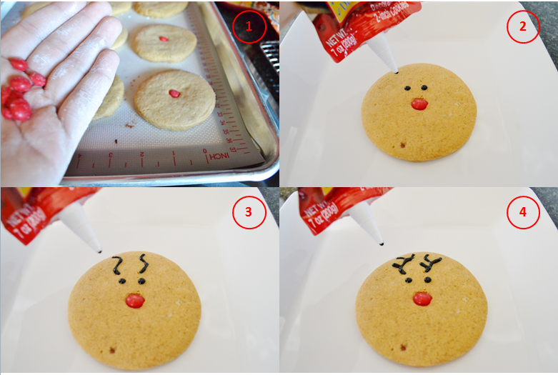 ...with a lil' twist: Simple Rudolph Gingerbread Cookies