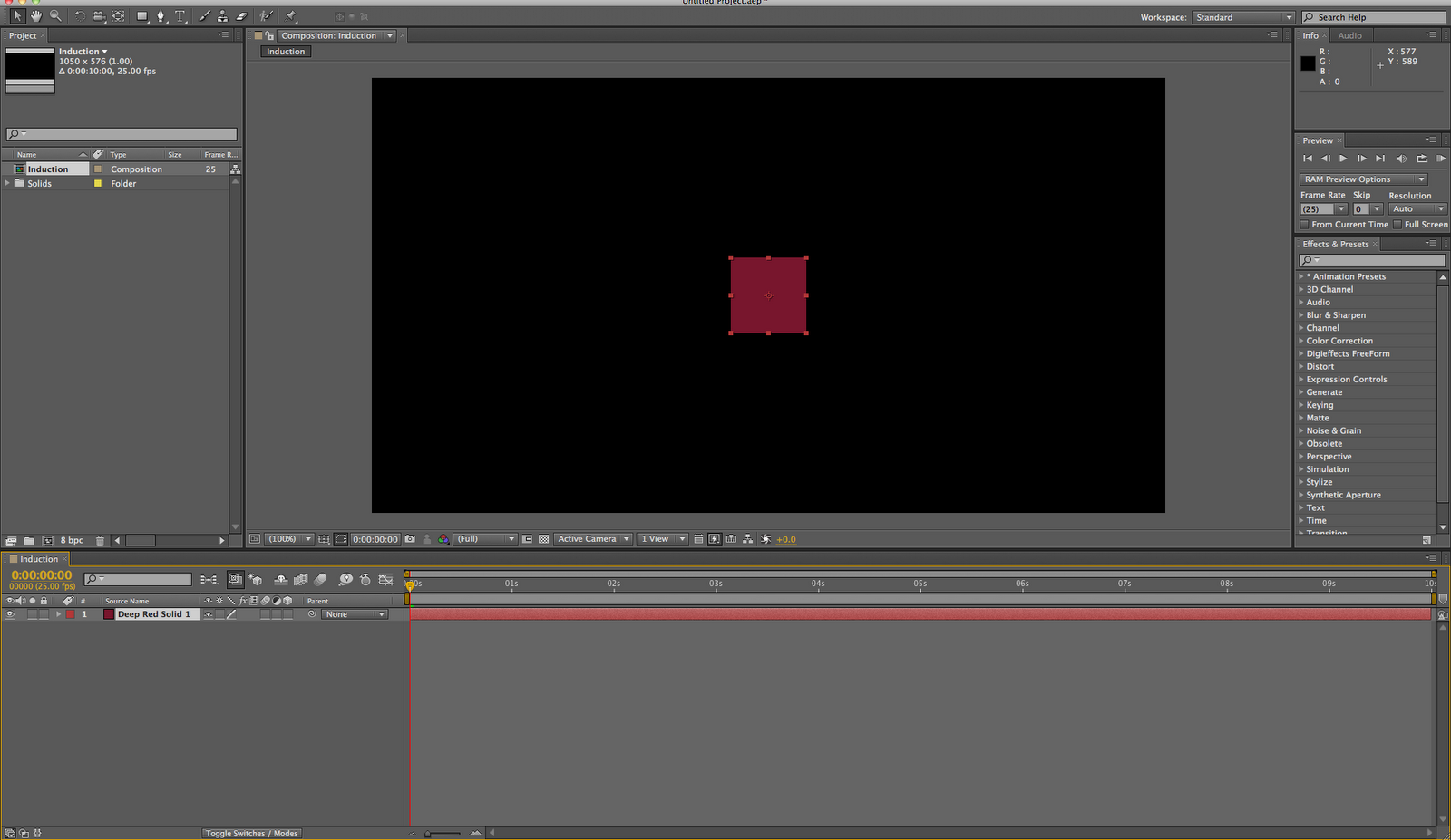 Design Practice: After Effects Induction