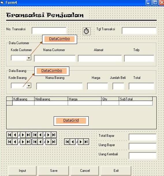 Kuliah Online: Merancang Form Transaksi Penjualan dengan Visual Basic