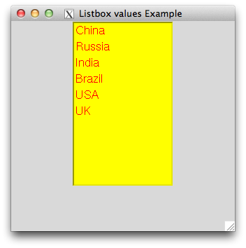 Iron Clad Zone: Inserting values in Perl Tk Listbox