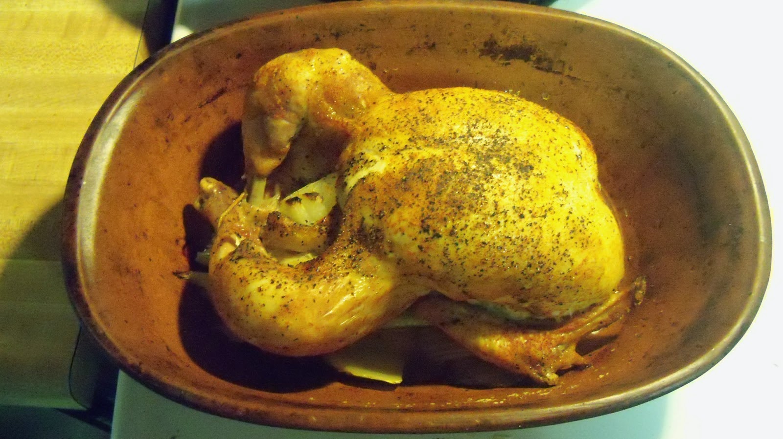 The Left Chapter: Clay Baked Chicken: Clay baking a whole chicken ...