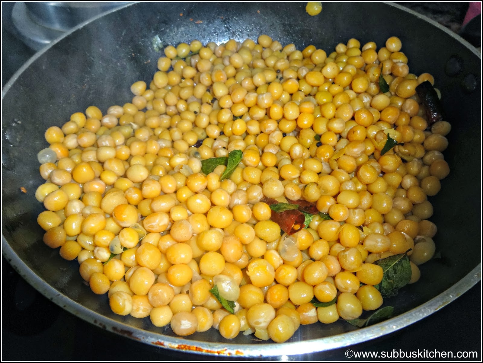Peas Mango Sundal (Pattani Sundal) - Subbus Kitchen