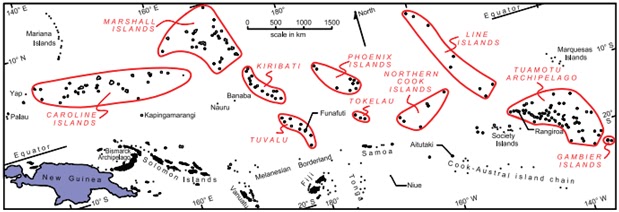 Societies Under Threat: Coral Atoll geomorphology and rising sea level