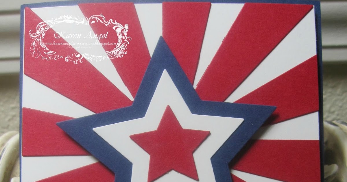 Karen's Angelic Impressions: Monday June 27th Stamp with Karen Cards ...