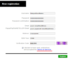 Create Your First Paid To Click Account- Signup Instructions