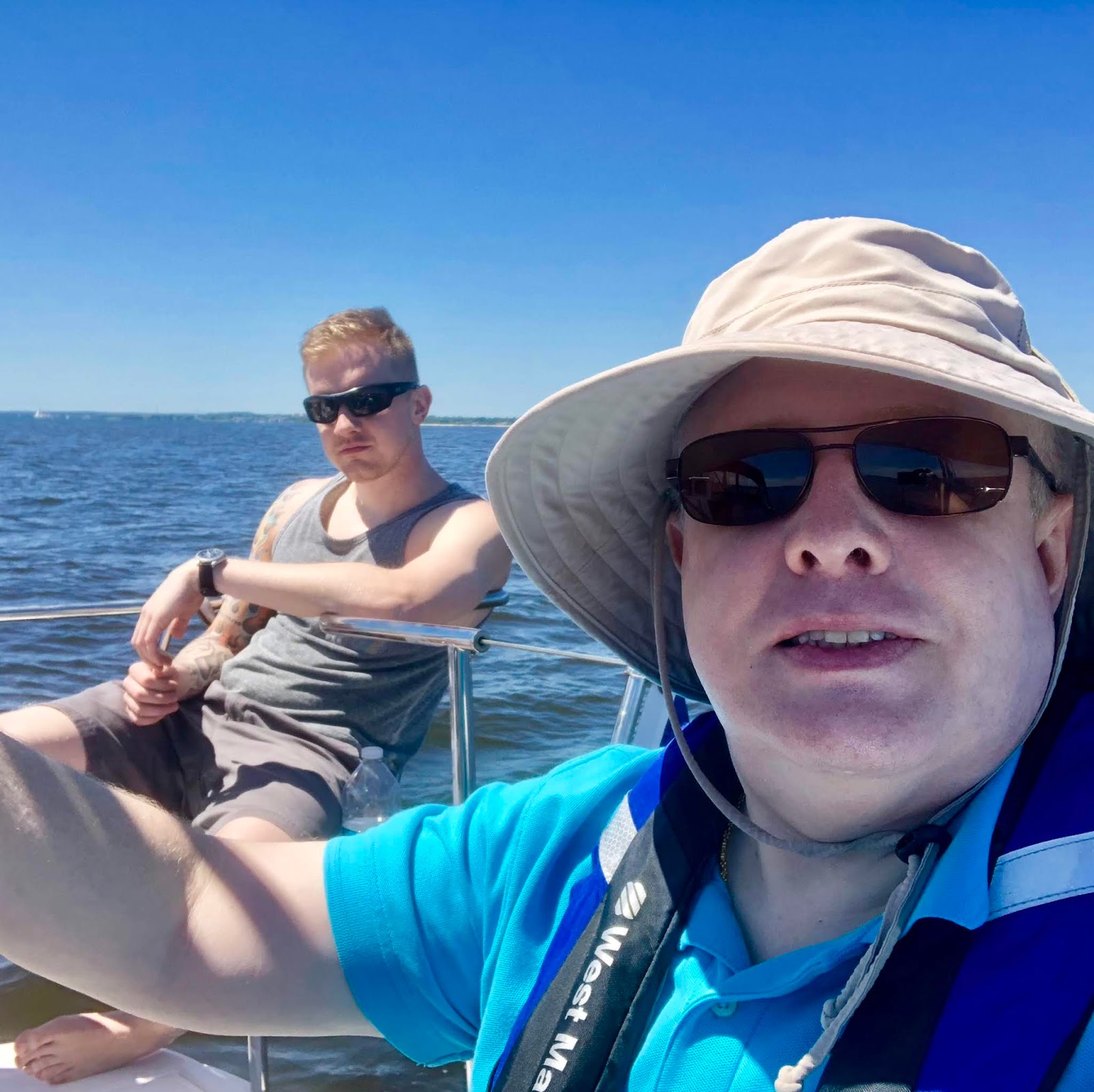 Sailing with George and Vicky: Sailing Topless - With a Pedicure???