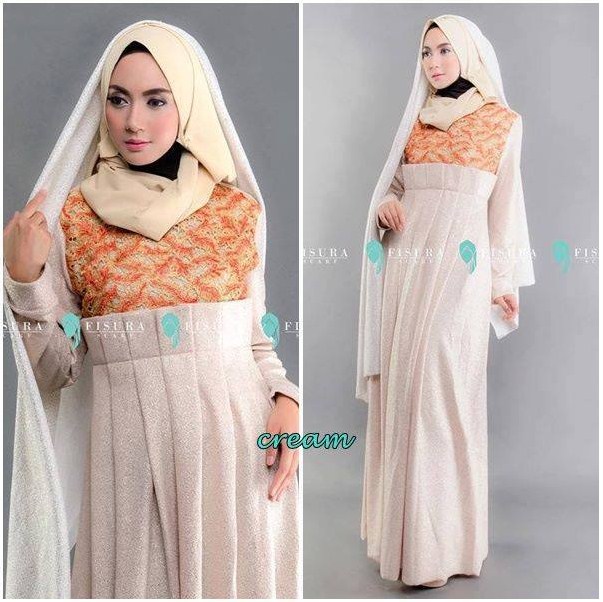 Trend Fashion Hijab Long Dress Modern Terpopuler 2016