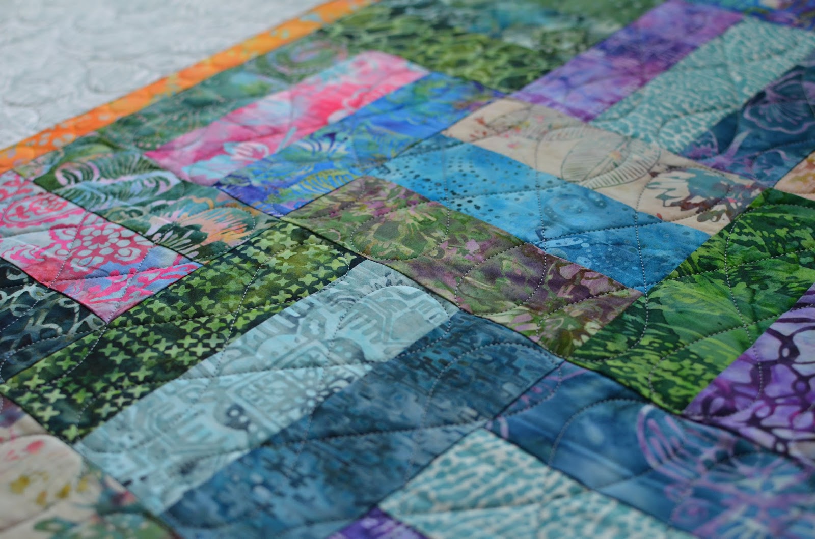 Oh Sew Loved: Alice's Batik Strip Quilt