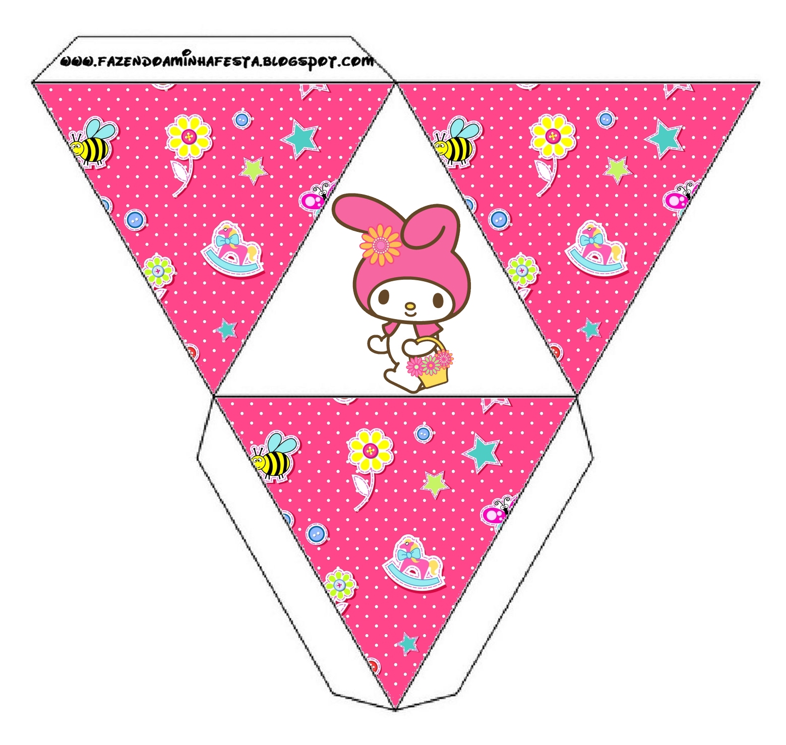 My Melody Birthday Party: Free Printable Boxes. - Oh My Fiesta! in english