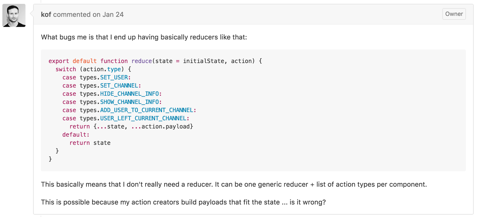 [reactjs] [redux] 改變 State 要寫在 Action Creator 裡還是 Reducer 裡
