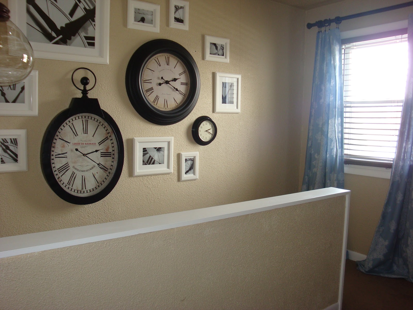 Ashley's Nest: PotteryBarn Inspired Clock Wall