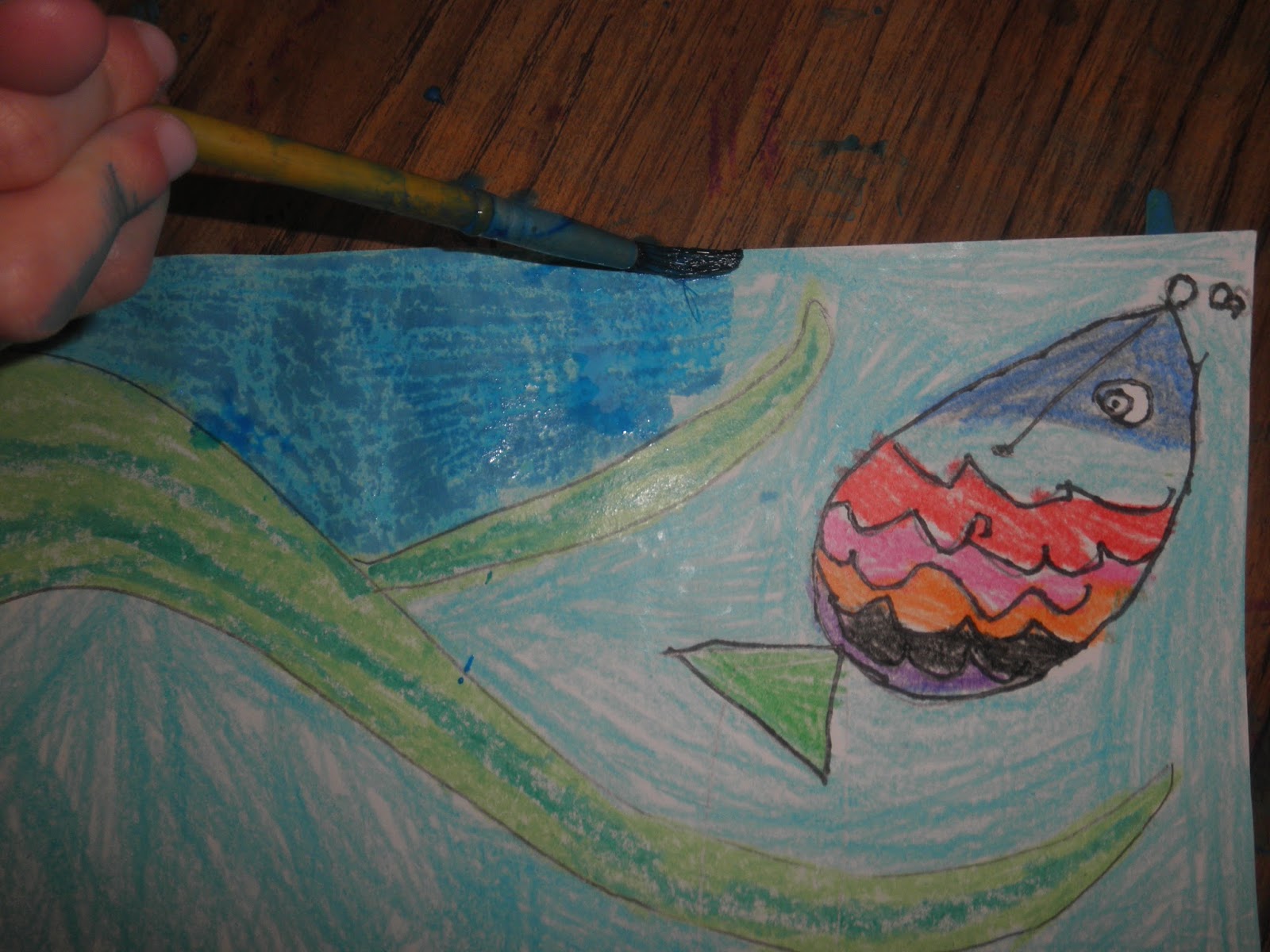 Art Is Primary: Kindergarten overlapping shapes