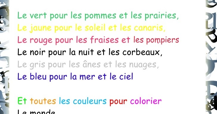 Je parle français en maternelle: Crayons de couleurs