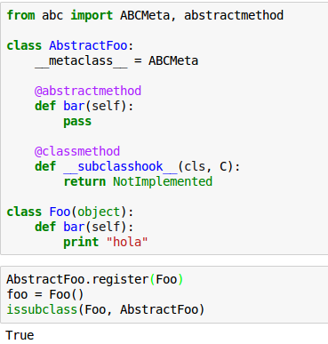 Clases abstractas con python