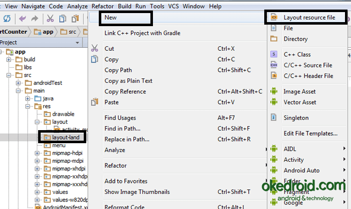 Tips Cara Menciptakan Landscape Layout Di Project Android Studio - Java ...