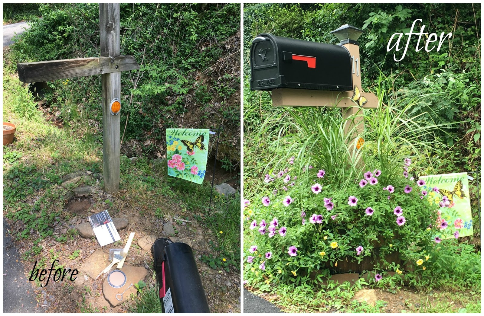 A Day In The Life Of One Girl Diy {curb Appeal Mailbox Makeover}