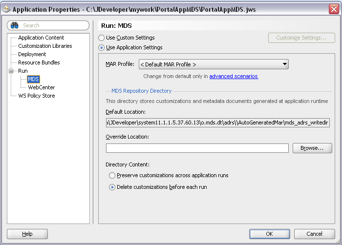 Andrej Baranovskij Blog: Target MDS Repository for ADF Applications ...