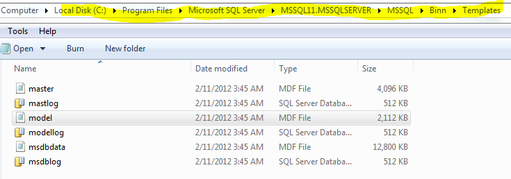 Ashish SQL LIFE: Use “Template” folder data files rather than ...
