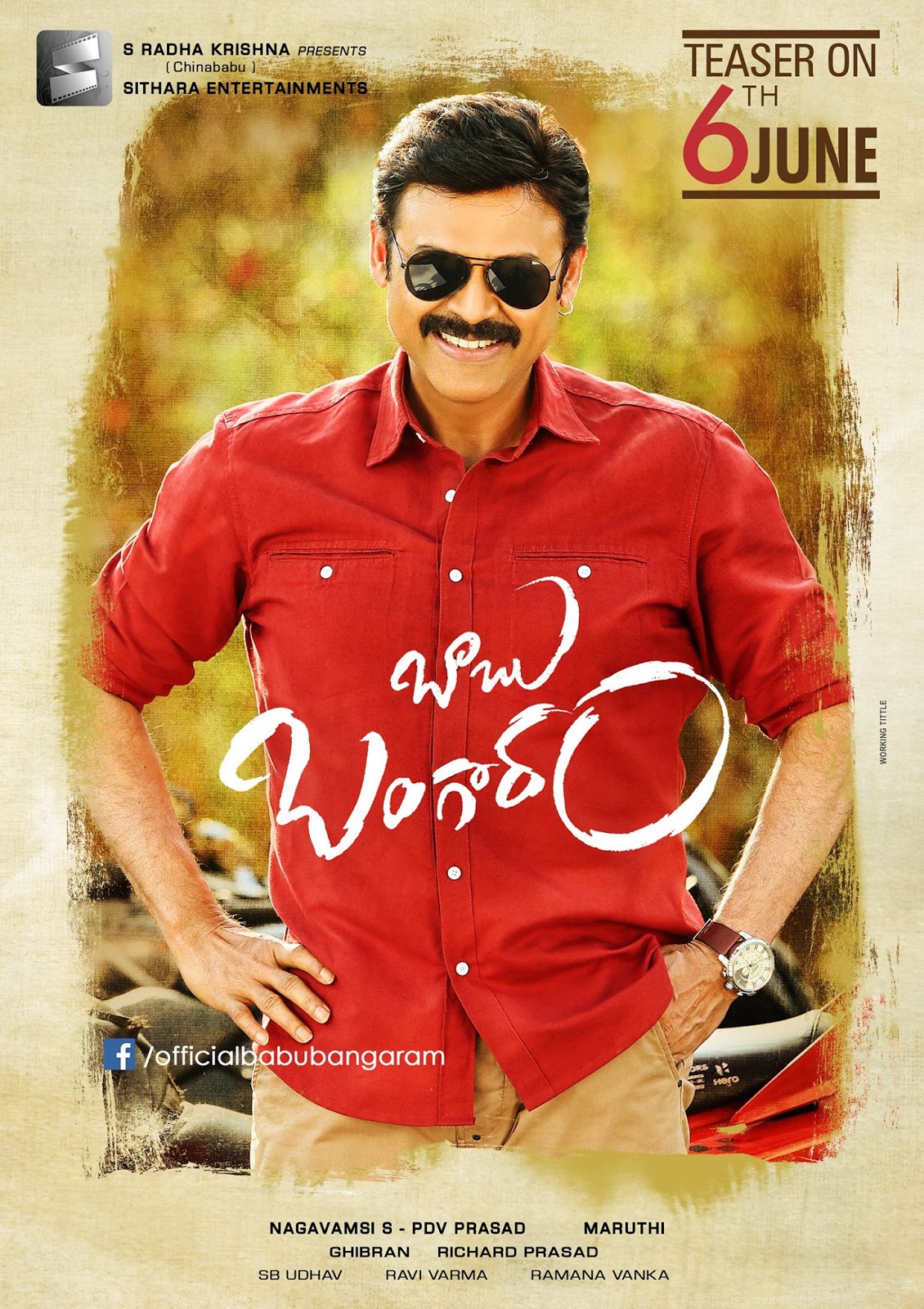 Babu Bangaram Movie Latest Poster - Latest Movie Updates, Movie ...