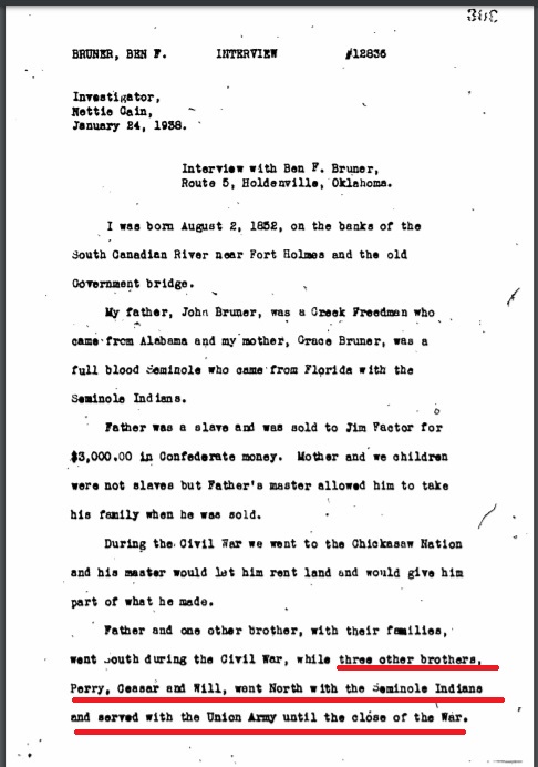 The African-Native American Genealogy Blog: Caesar Bruner - Seminole ...