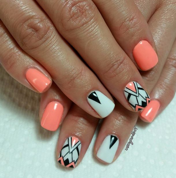 18 Bright And Bold Color-Block Designs... For Your Nails!
