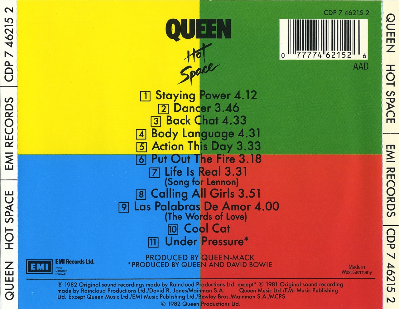 On The Road Again: Queen "Hot Space"