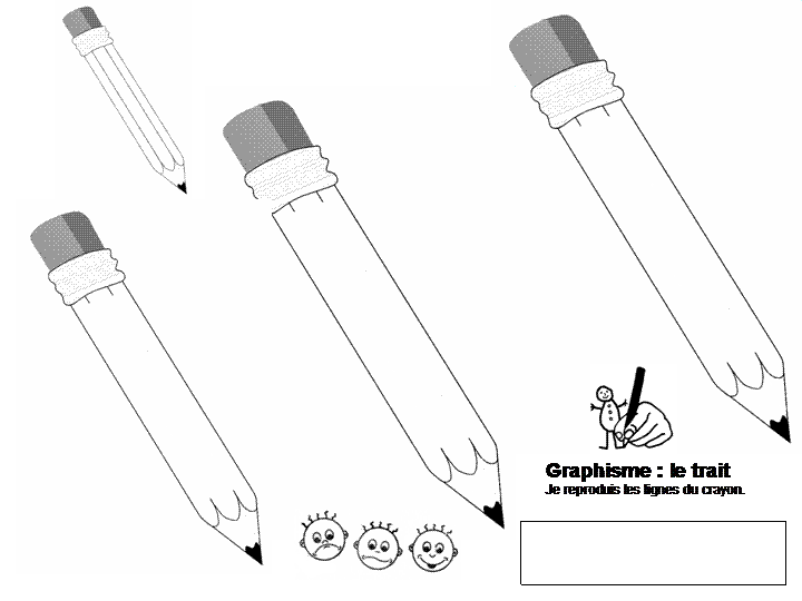 Maternelle: Graphisme : le trait avec les lignes des crayons