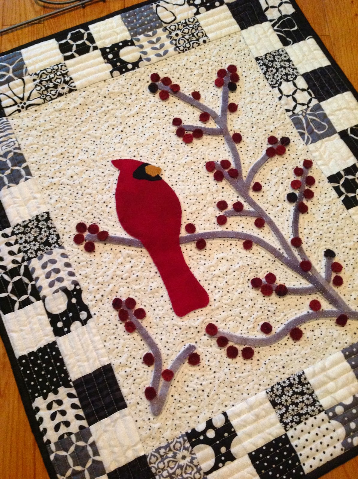 Karen's Quilts, Crows and Cardinals: Around the World Blog Hop