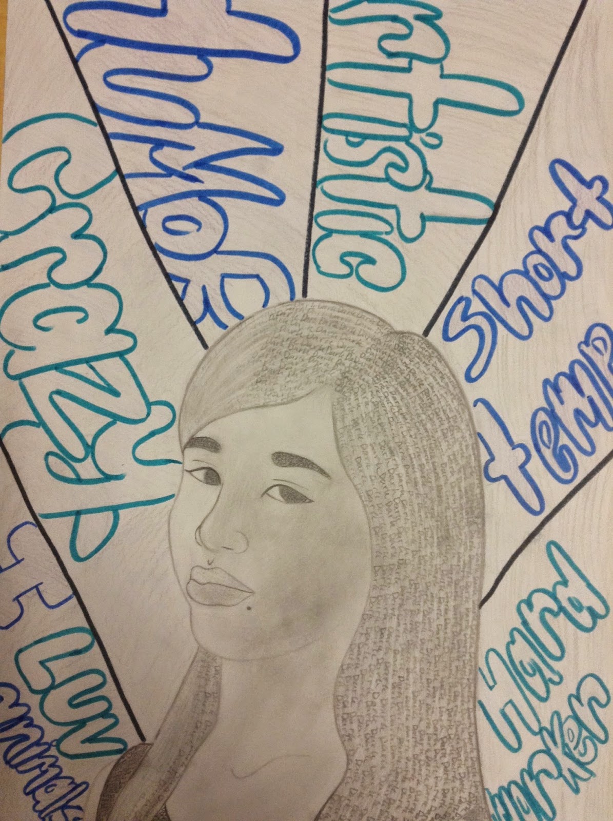 C.I.C.S. Bucktown Art: 8th/7th grade micrography portraits