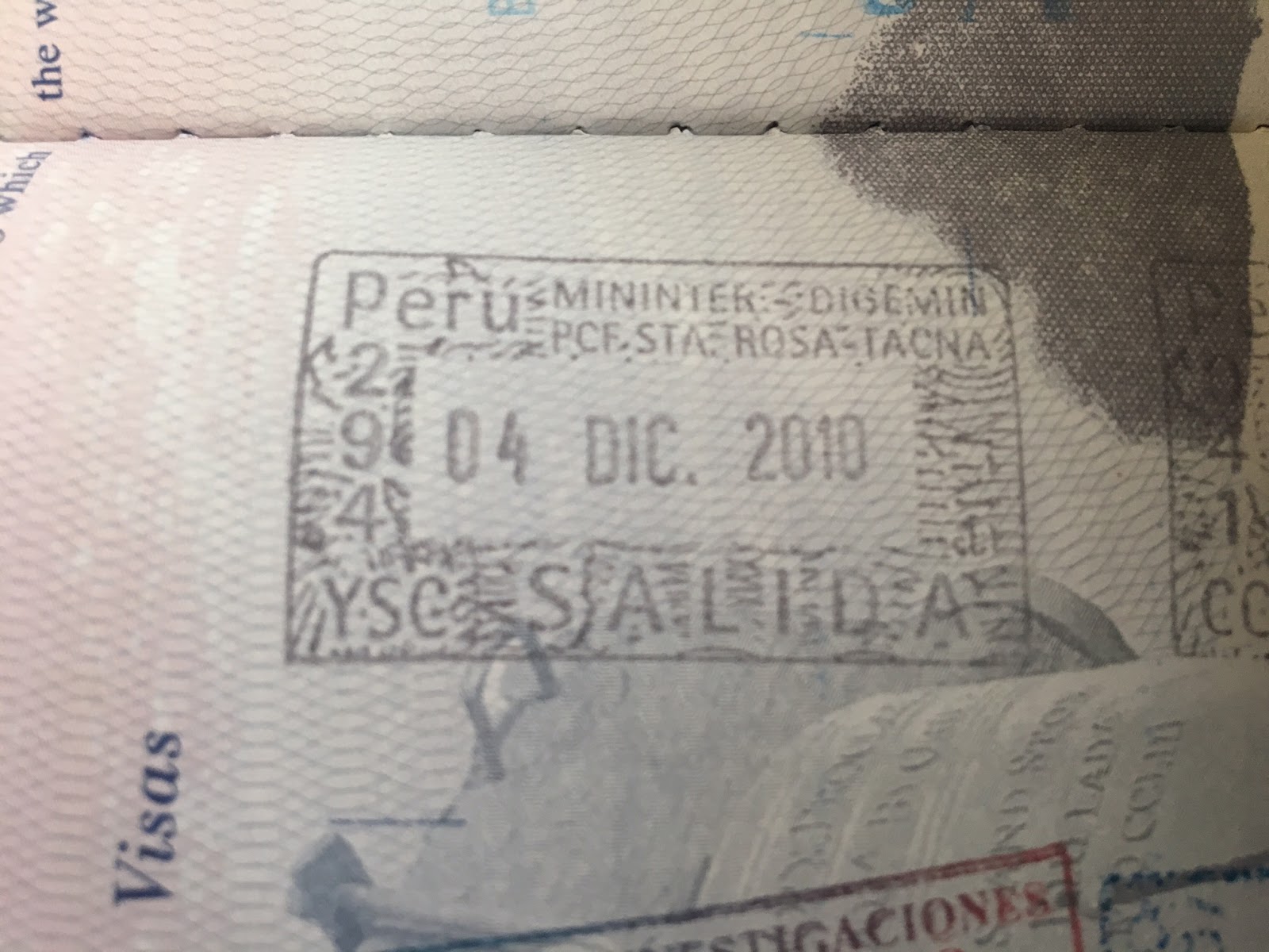 Tamerlane's Thoughts: Latin American passport stamps