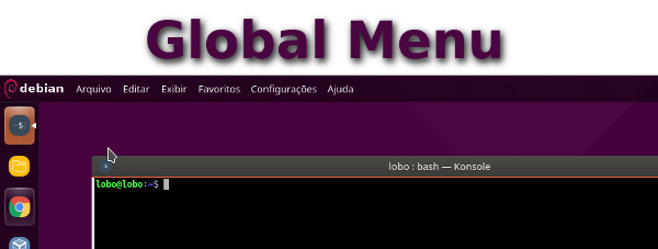 Global menu no KDE Plasma